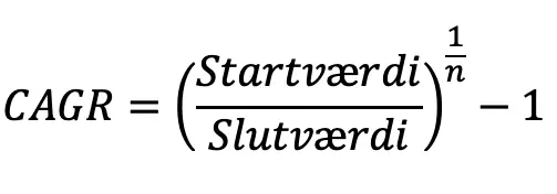 CAGR: Compound Annual Growth Rate - Definition og formel